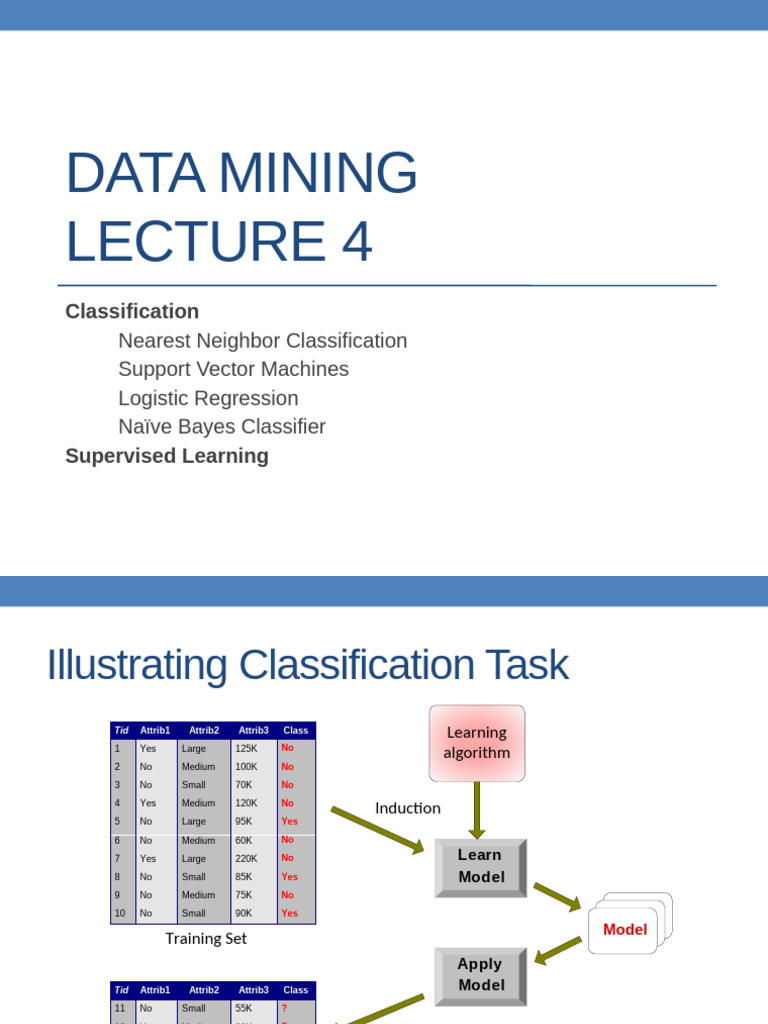 Data Mining: Classification | PDF | Support Vector Machine | Statistical Classification