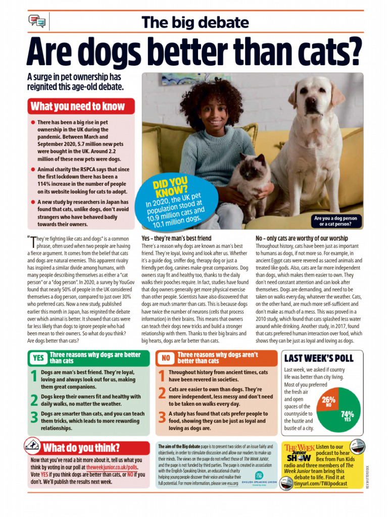09 - Are Dogs Better Than Cats | PDF | Dogs | Pet