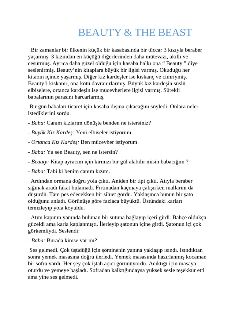 Beauty & The Beast | PDF