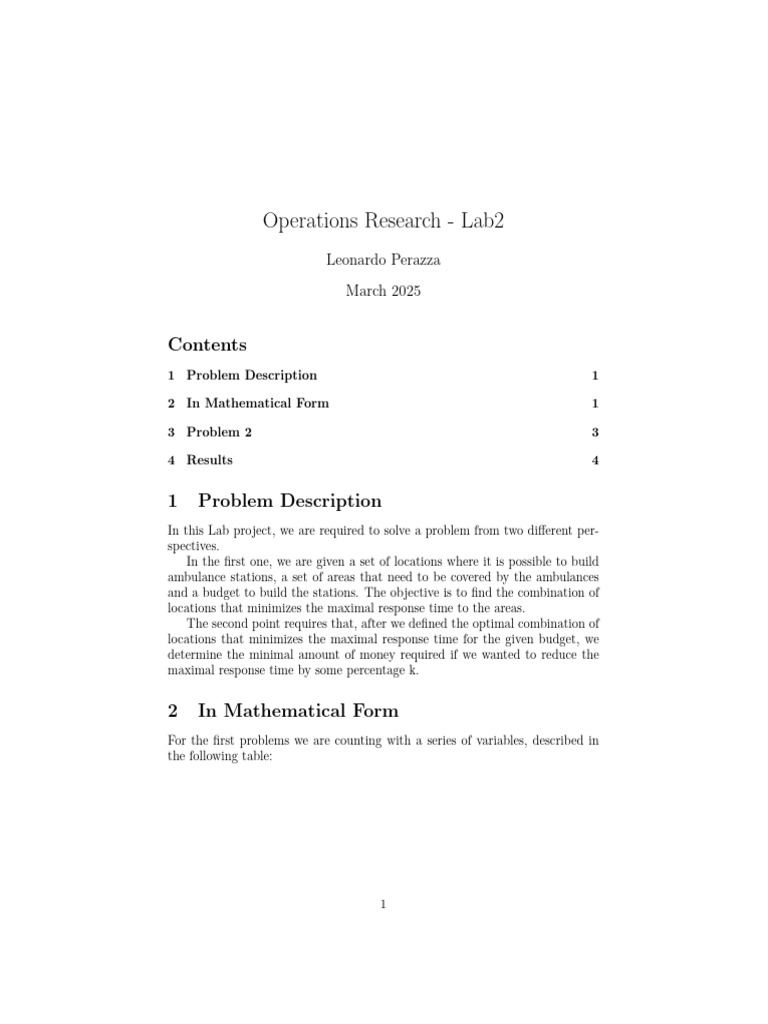 Operations Research Lab2 | PDF | Mathematical Optimization | Systems Analysis