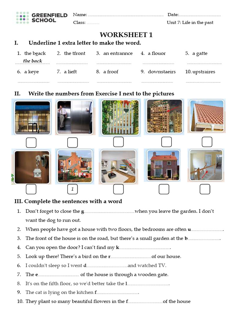Life in the Past Worksheet Activities | PDF