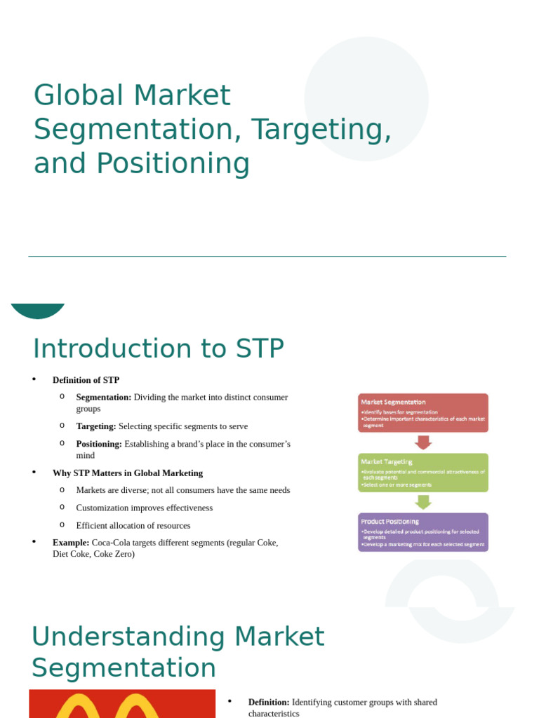 Chapter 7. Global Market Segmentation, Targeting, and Positioning | PDF ...