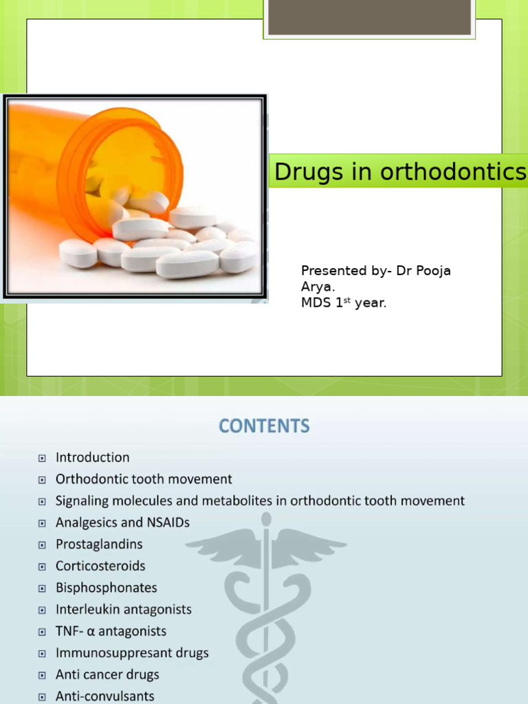 Drugs in Ortho by Dr Pooja | PDF