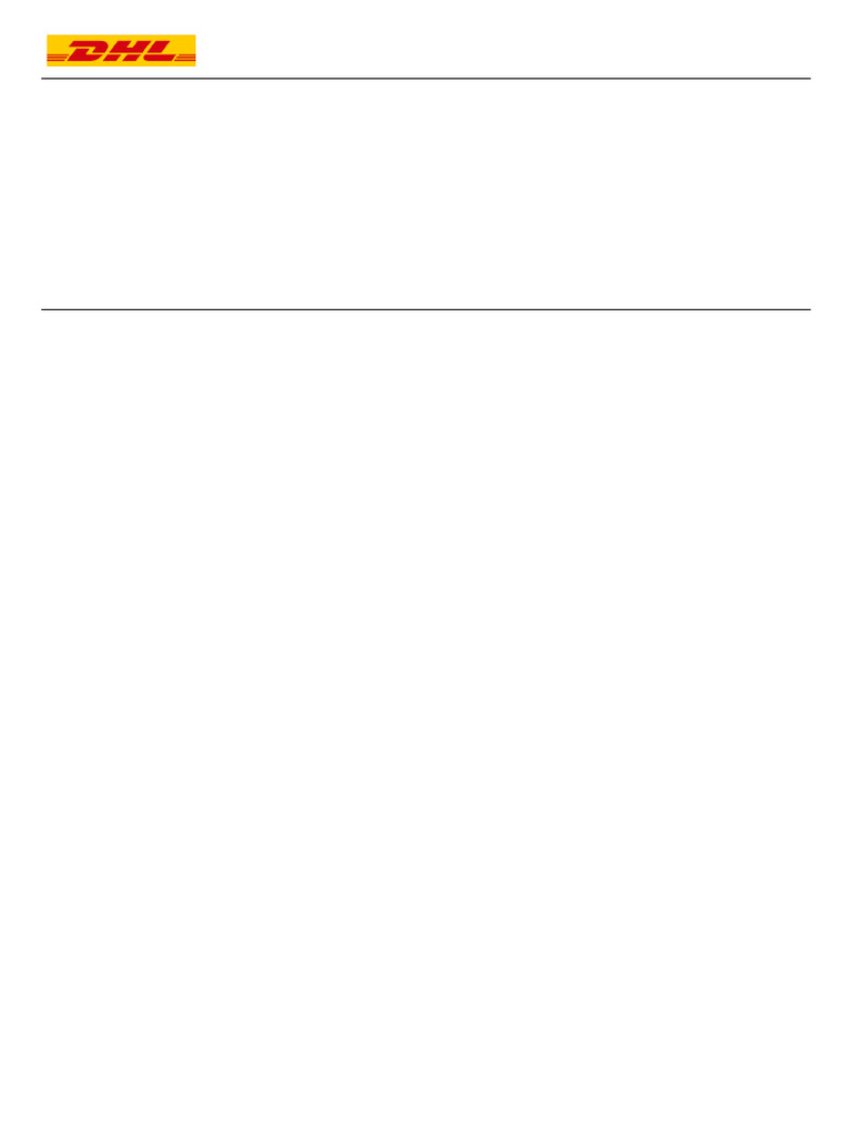 DHL-Shipment Receipt - IEC 24.5 | PDF