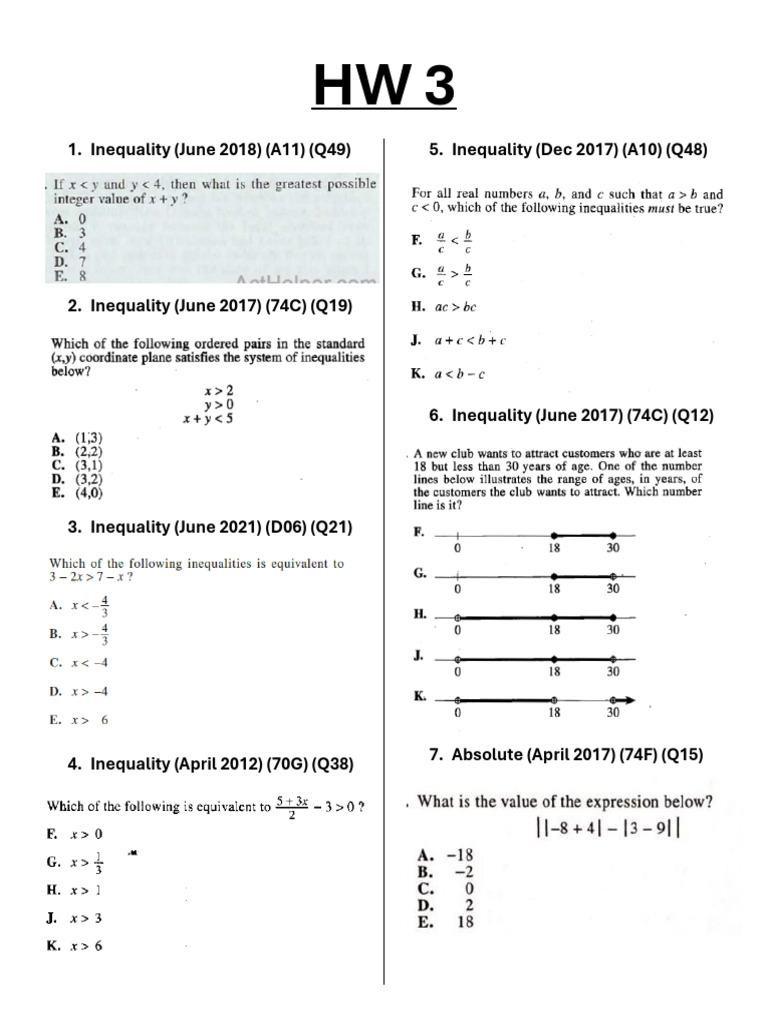 HW 3 | PDF
