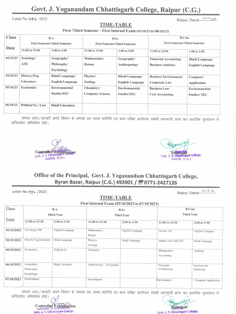 Internal Test Notification | PDF