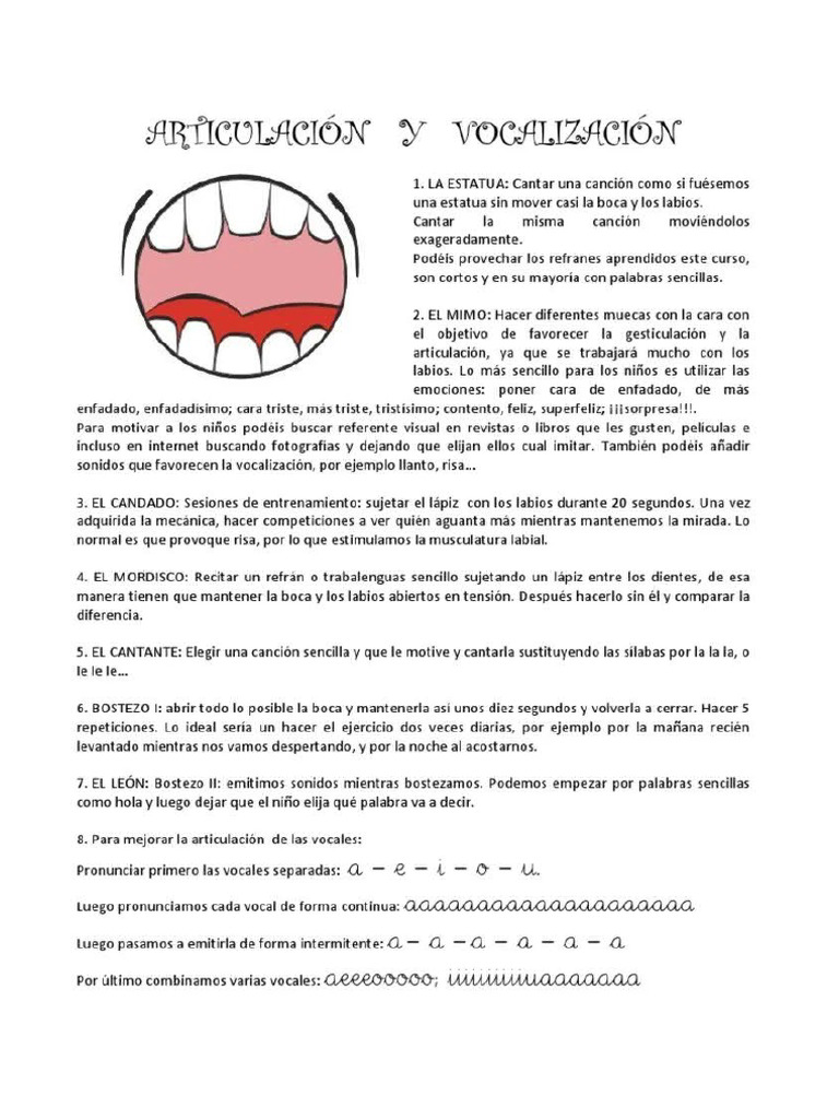 Actividades de Articulación | PDF