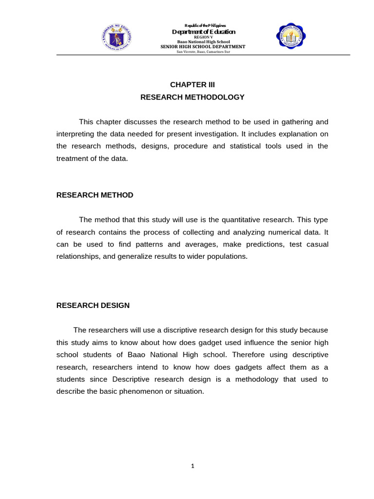 Chapter 3 Template Descriptive | PDF | Methodology | Evaluation Methods
