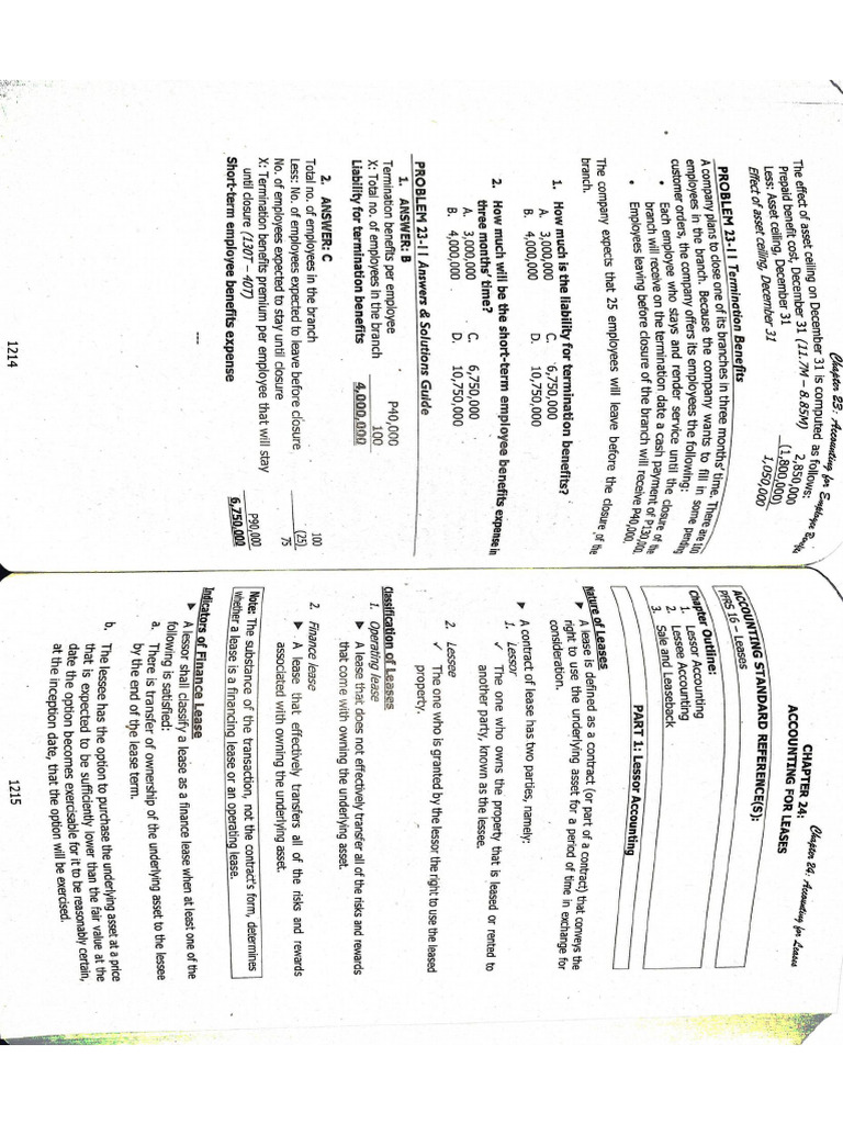 Chapter 24 - Lease Accounting | PDF