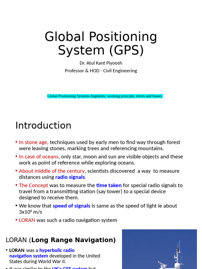 3 GPS - Introduction | PDF | Geodesy | Wireless