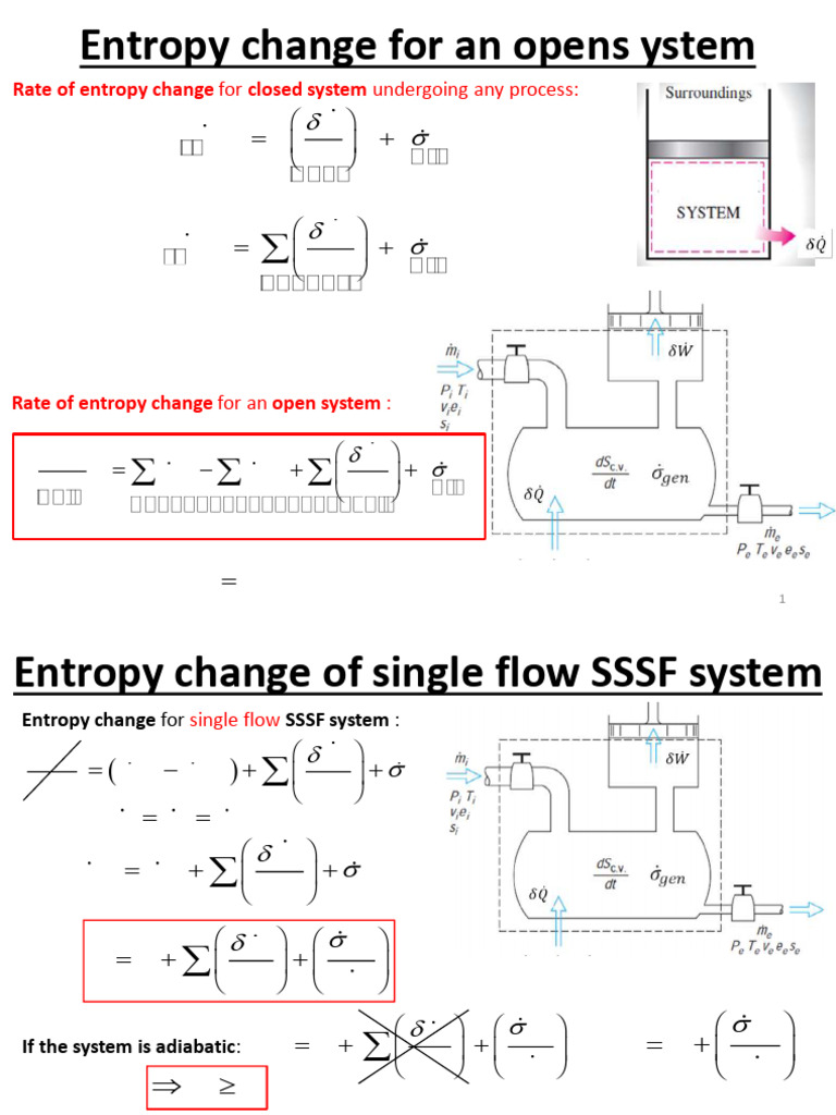 Entropy Change in Open Systems Analysis | PDF | Turbine | Energy Technology