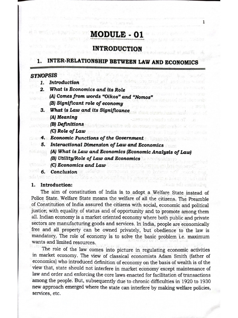 law eco 1 | PDF