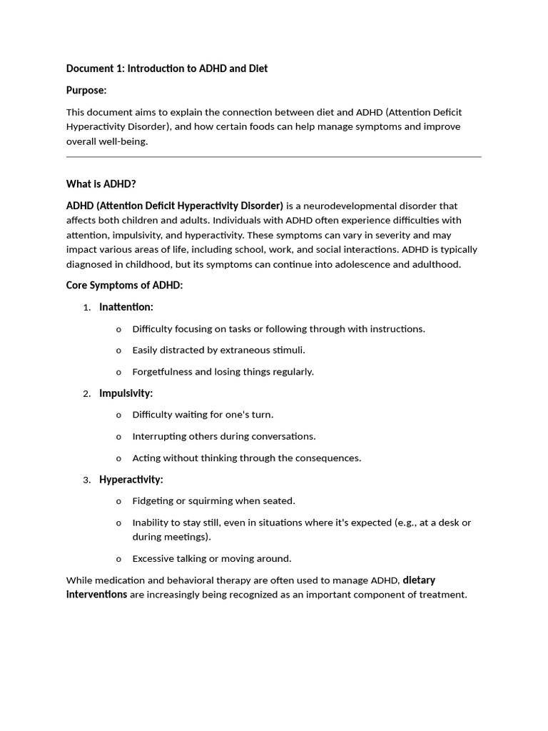 What Is ADHD? | PDF