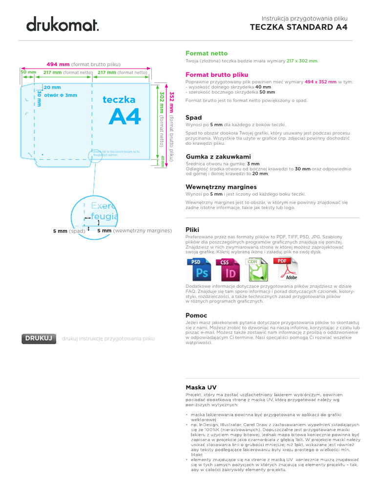 Drukomat Teczki-standard 551 | PDF