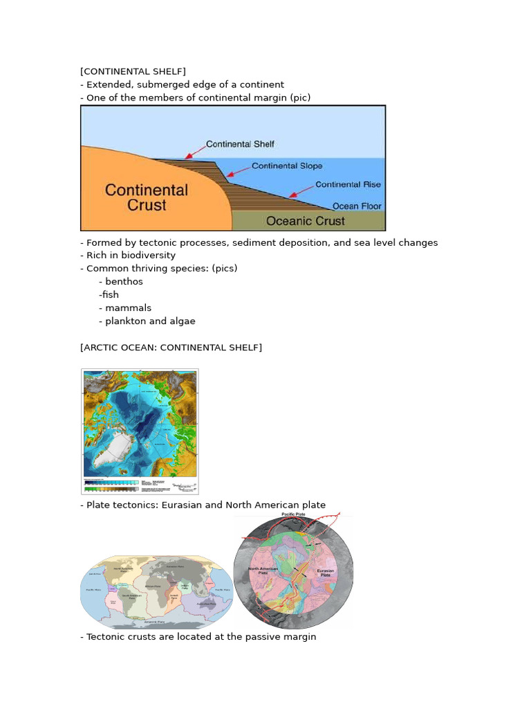 Arctic Ocean Continental Shelf Overview | PDF