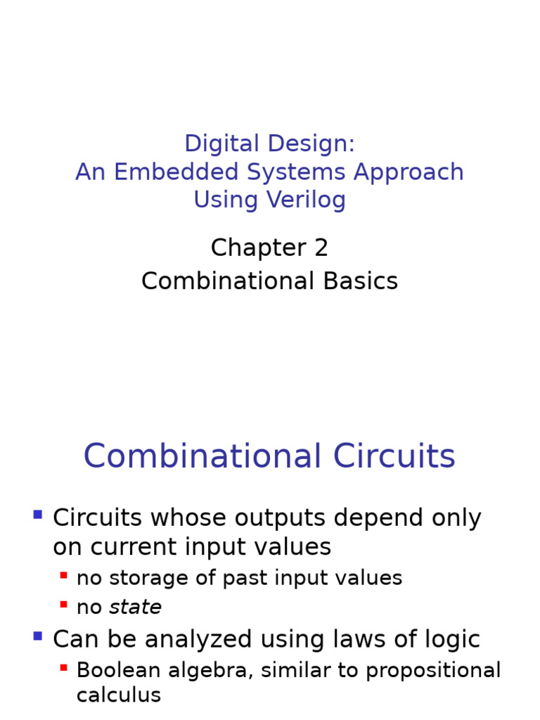 Chapter 2 Digital Design | PDF | Boolean Algebra | Teaching Mathematics