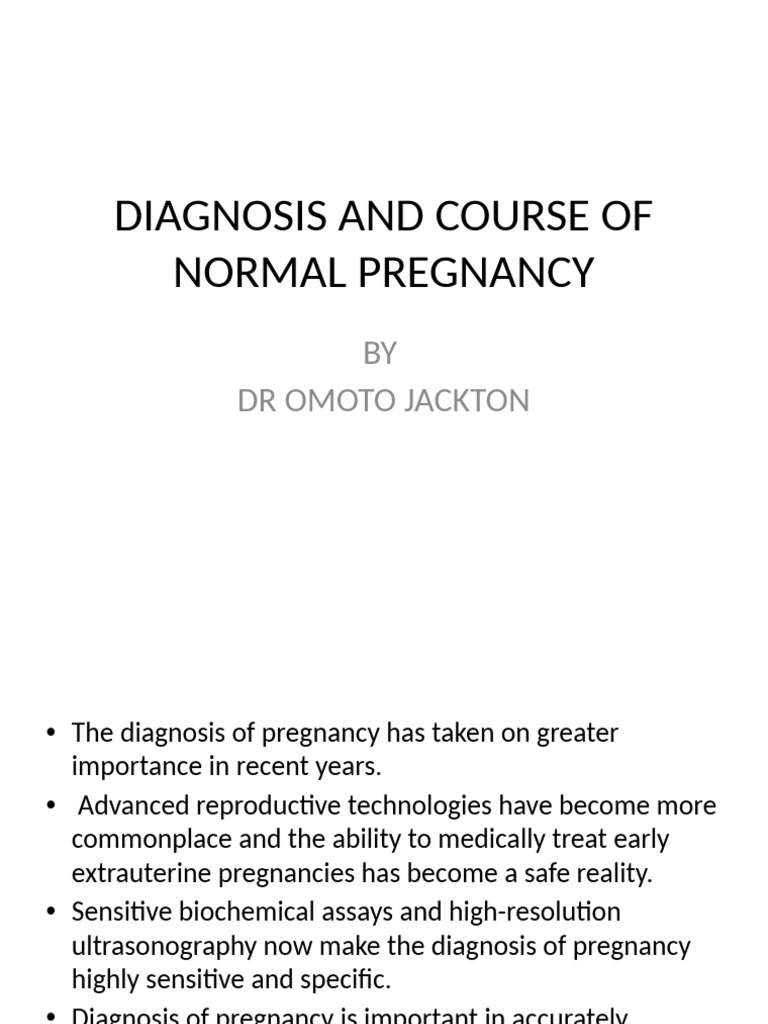 Understanding Normal Pregnancy Diagnosis | PDF | Pregnancy | Human ...