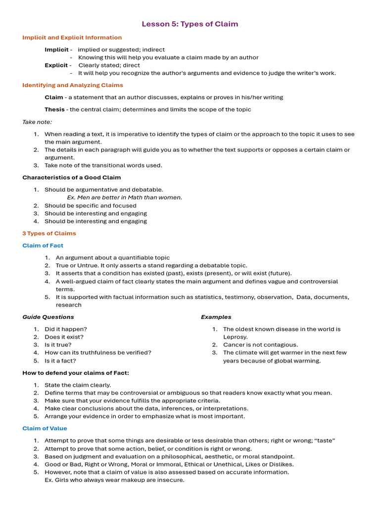 67d3e59198ec6d00578efecc-1741940239-UNIT 2. Lesson 5. Types of Claim ...