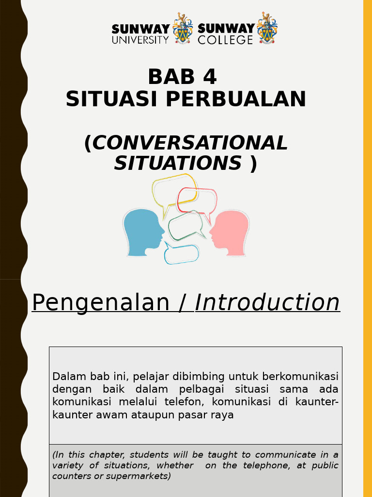 BAB 4 - Perbualan Di Telefon, Perbualan Di Kaunter Dan Perbualan Di ...