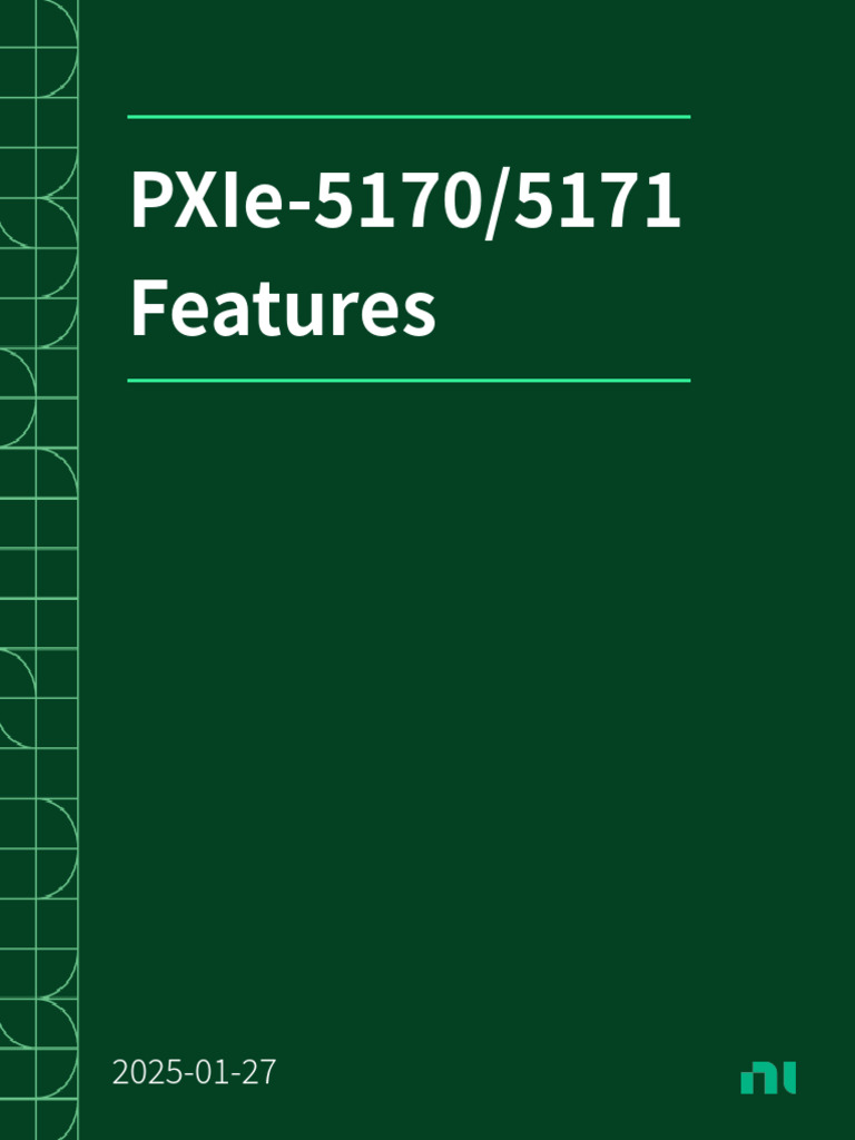 Pxie 5170 - 5171 - Features - Xilinx - Kintex 7 - Fpga - 2025 01 27 16 51 39 | PDF