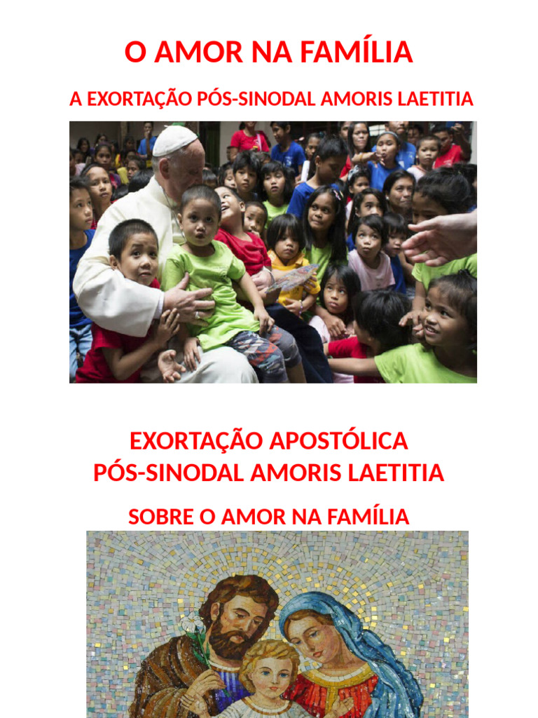 Amoris Laetitia Propedêutico | PDF | Amor | Oração