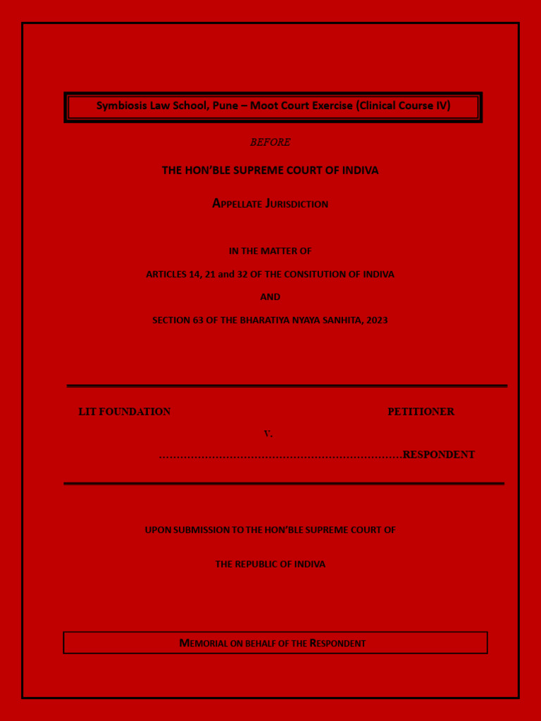 Arguments Advanced - Respondent | PDF | Rape | Privacy