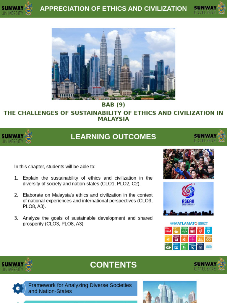 Chapter 9 - Apec - The Challenges of Sustainability of Ethics and Civilization in Malaysia | PDF ...