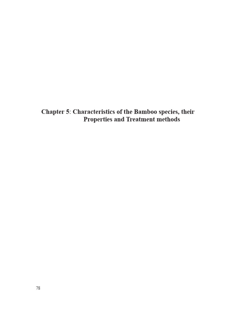Bamboo Species: Characteristics & Properties | PDF | Bending | Strength ...