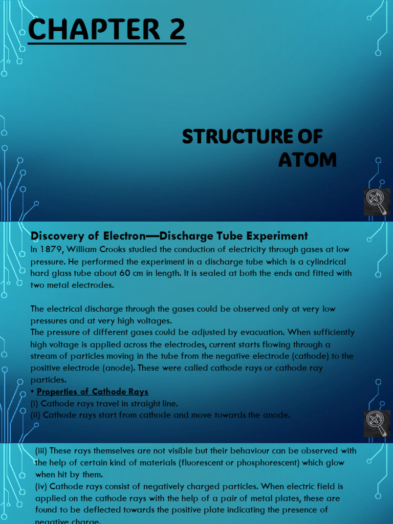Chapter 2 Chemistry(Sturcture of atom) (Class 11th) | PDF | Atomic ...