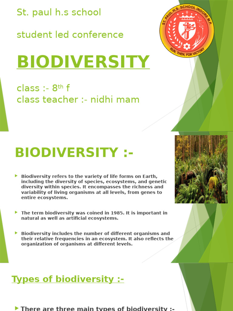Biodiversity Overview for Class 8 | PDF | Biodiversity | Genetic Diversity