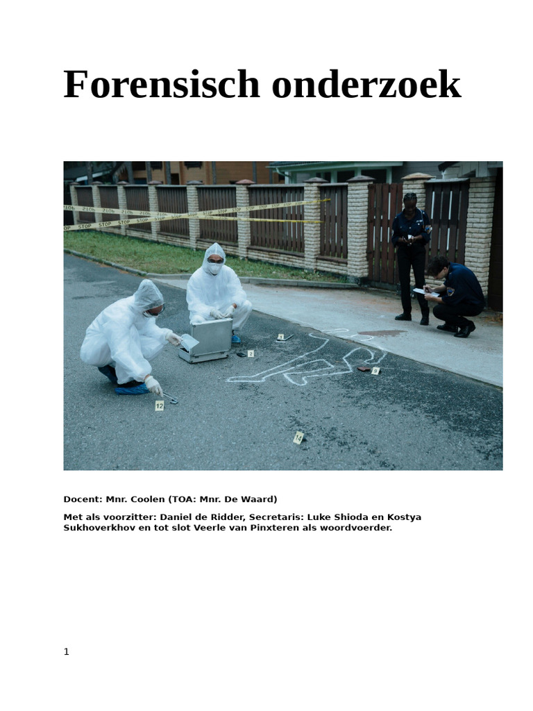 NLT Forensisch Onderzoek | PDF