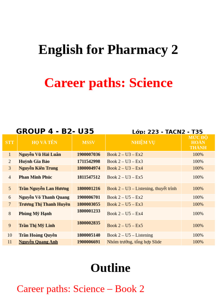 Nhóm 4 Unit 3,5 Science Book 2 | PDF