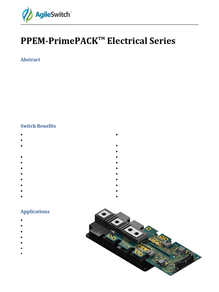 PPEM-PrimePack-Electrical Series | PDF | Power Supply | Electricity