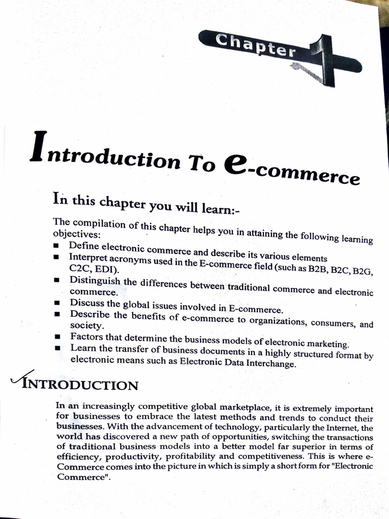 E- Commerce Notes | PDF
