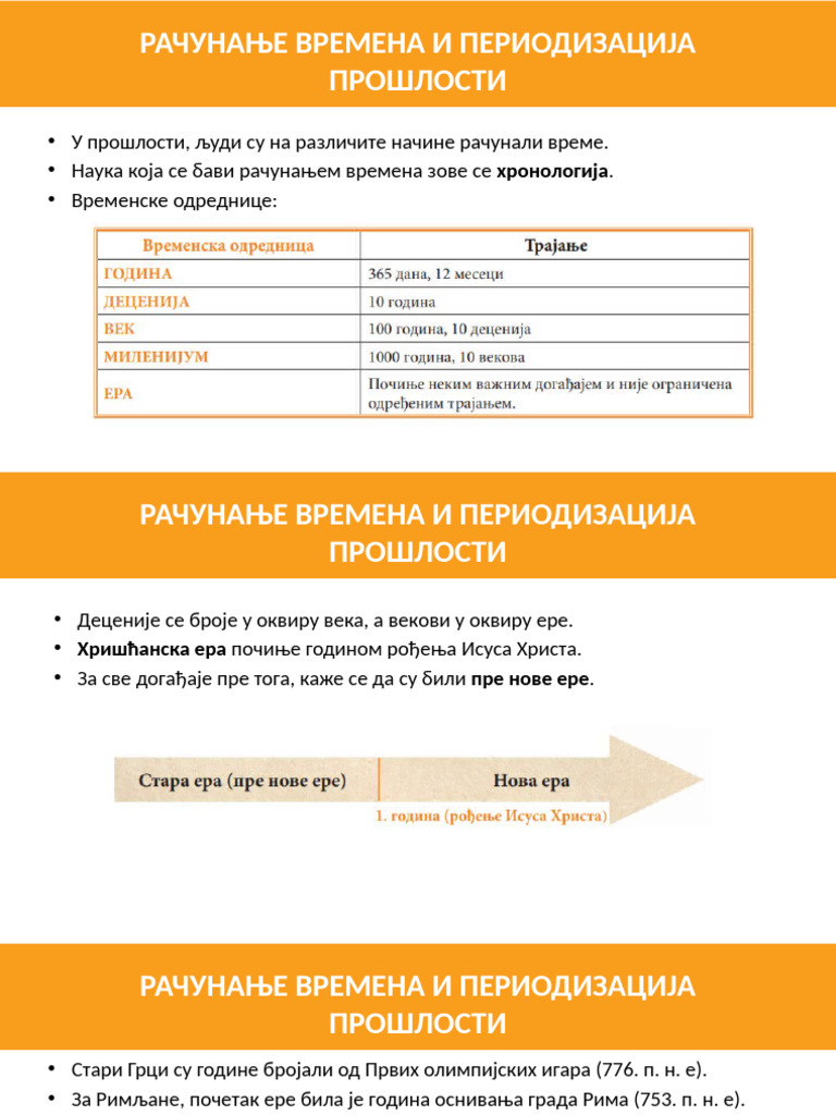 2 Racunanje Vremena I Periodizacija Proslosti | PDF