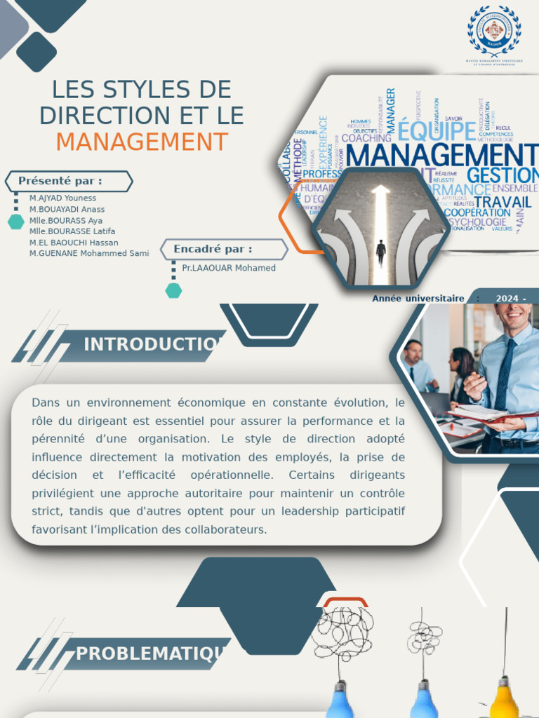 Styles de Direction Et Le Management | PDF | Direction | Contrôle ...