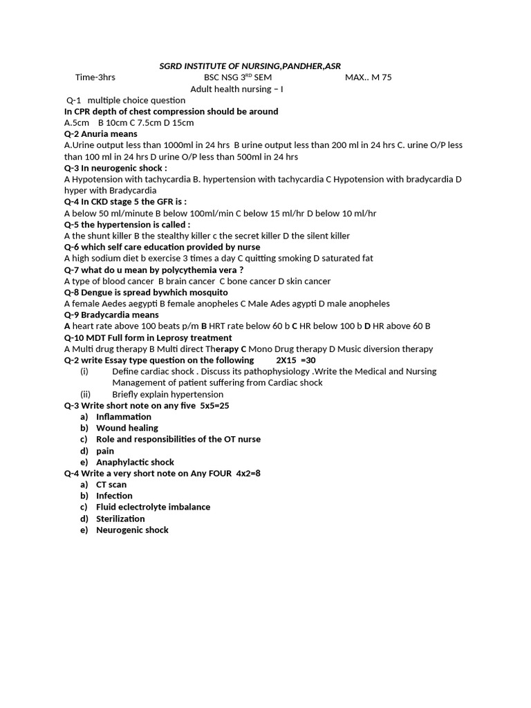 SGRD Institute of Nursing | PDF