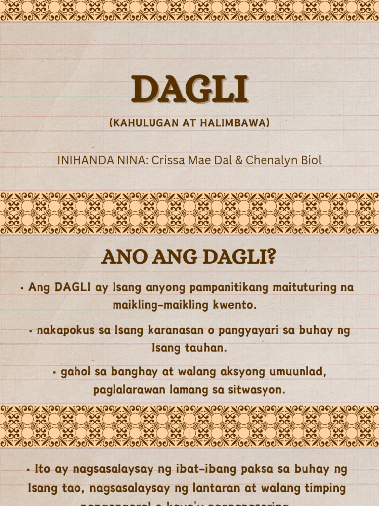 DAGLI | PDF