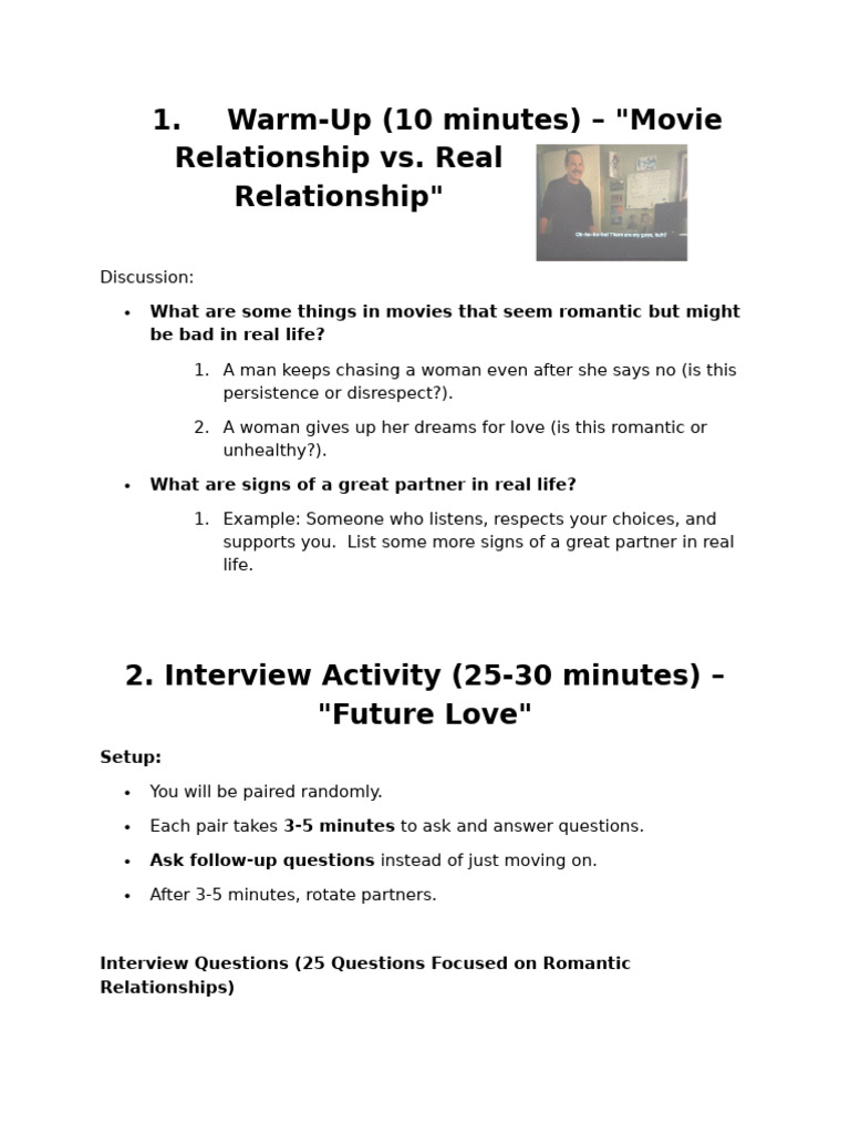 Relationship Questionnaire | PDF