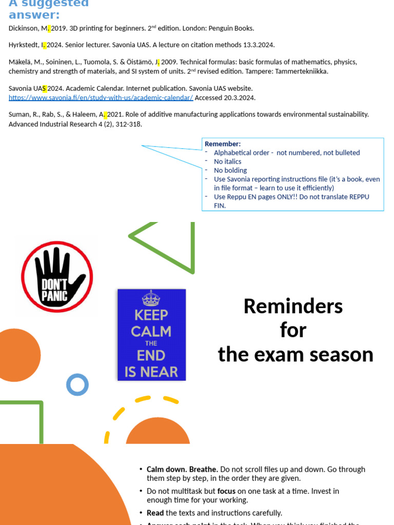 Key References for 2025 Exam Preparation | PDF