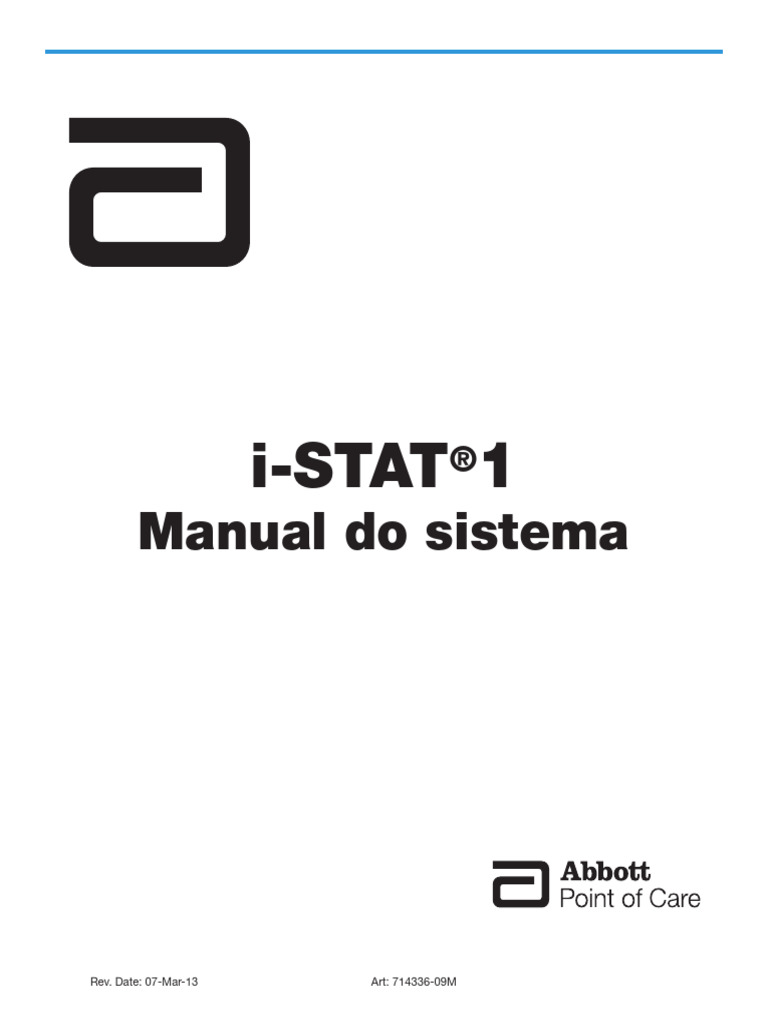 I-STAT 1 - System Manual | PDF | Dados | Calibração