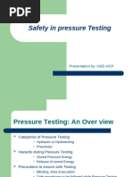 Safety in Pressure Testing - HSE | PDF | Technology & Engineering