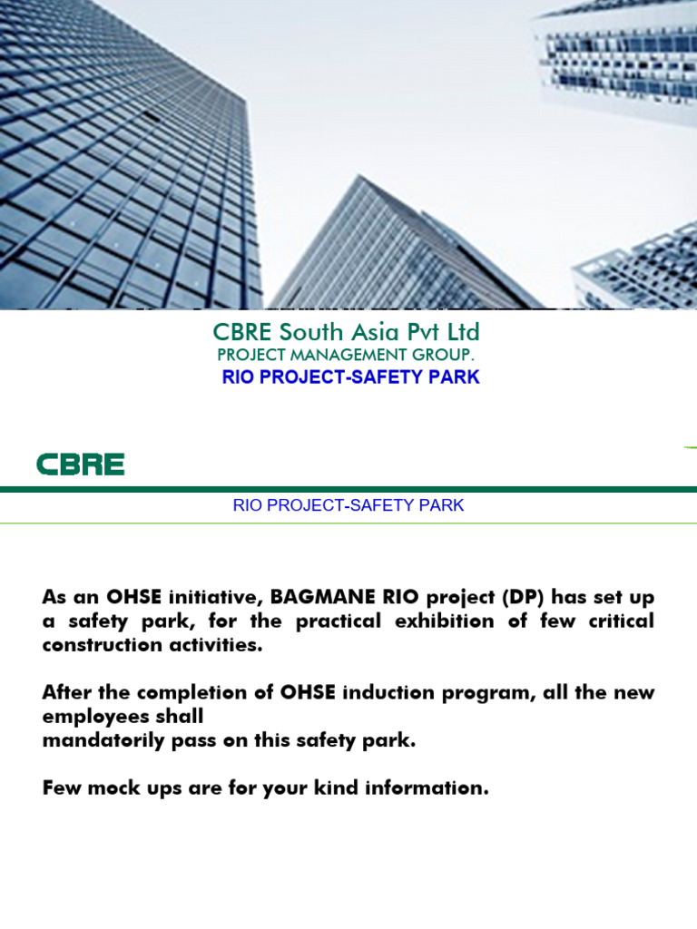 RIO Project Safety Park Overview | PDF