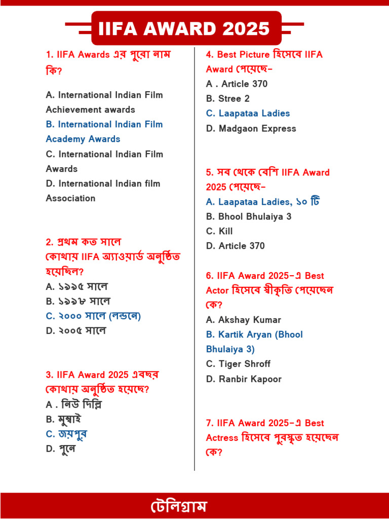 Iifa Award 2025 | PDF