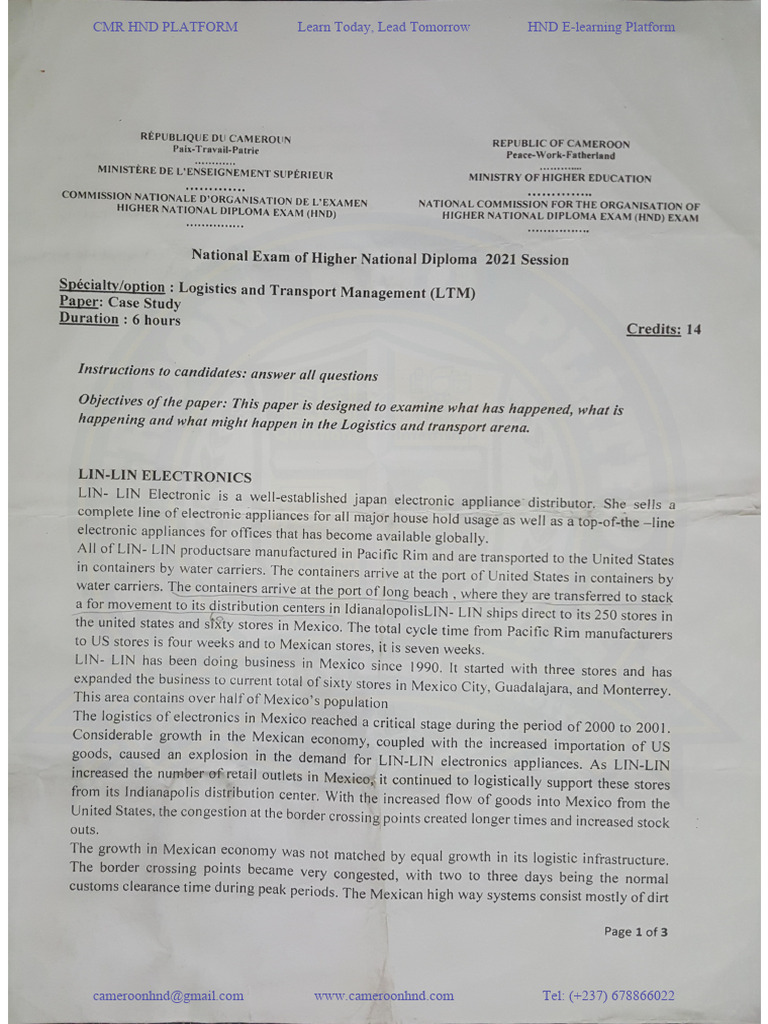 Case Study LTM 2021 | PDF
