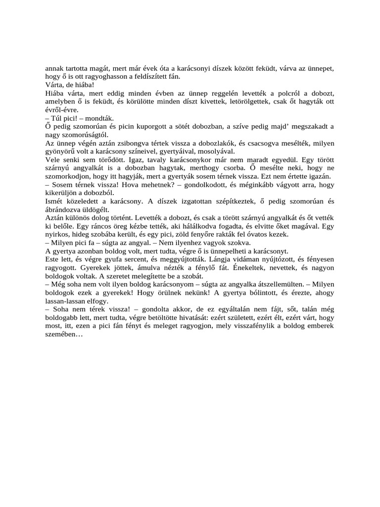 Gyertyás Mese | PDF