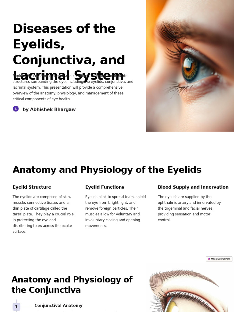 Disease of Eyelids Abhishek Bhargaw | PDF | Diseases And Disorders | Clinical Medicine