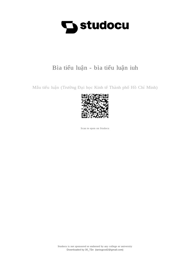 Bia Tieu Luan Bia Tieu Luan Iuh (1) | PDF