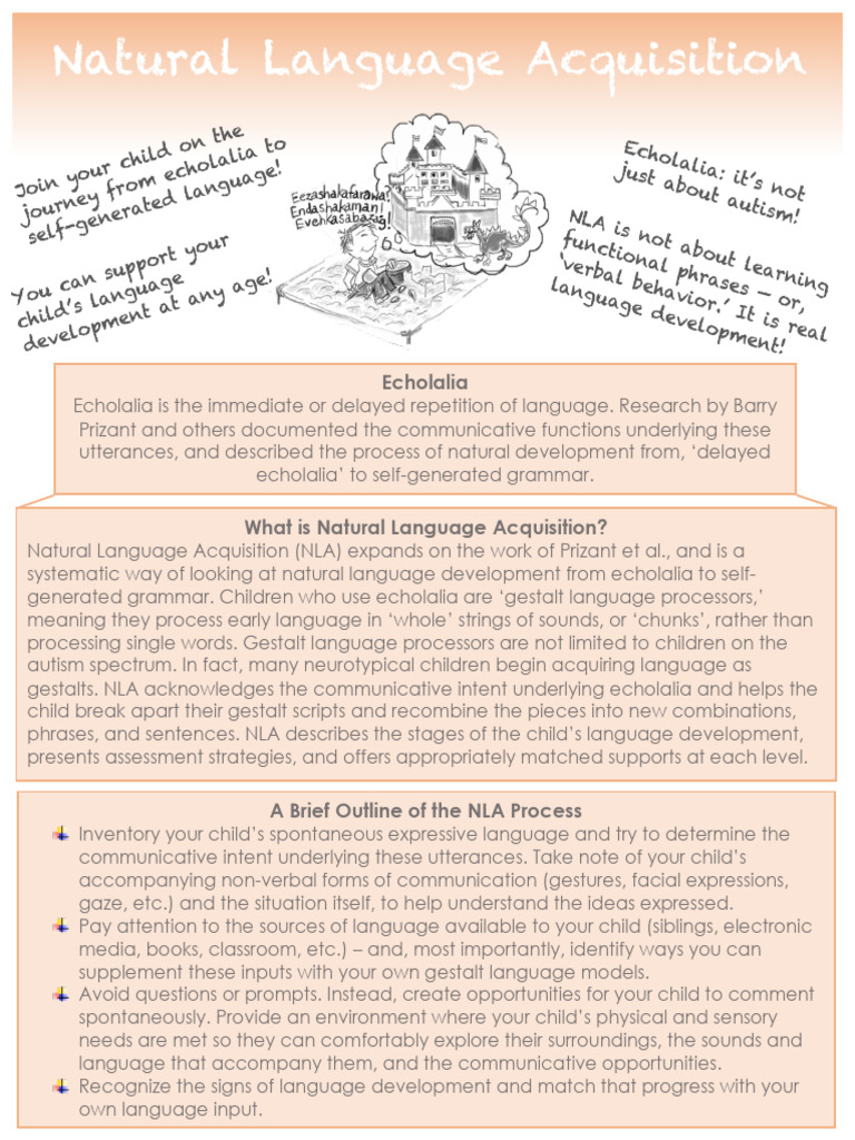 Natural Language Acquisition: Echolalia | PDF | Language Development ...