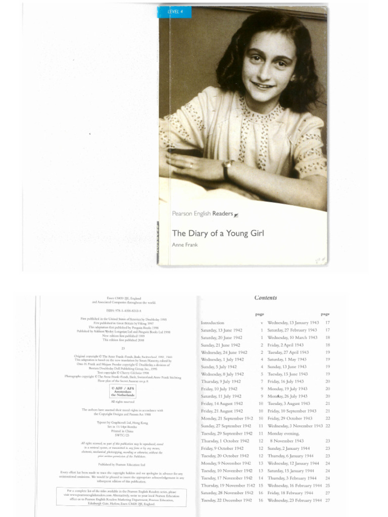 The Diary of A Young Girl - Level 4 - Pearson | PDF
